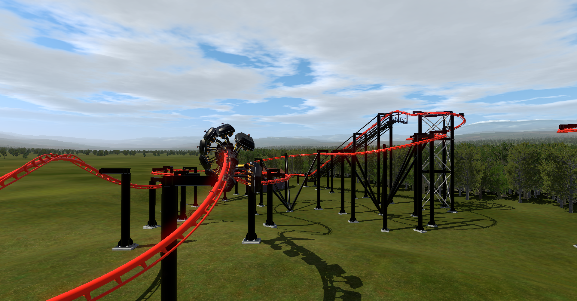 Original Kings Island Bat Layout With Inversions - Rediscovered ...
