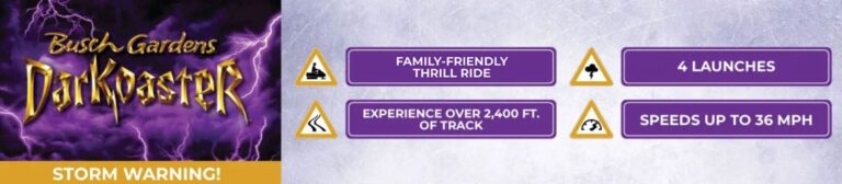 DarKoaster, Indoor Roller Coaster Coming To Busch Gardens Williamsburg ...