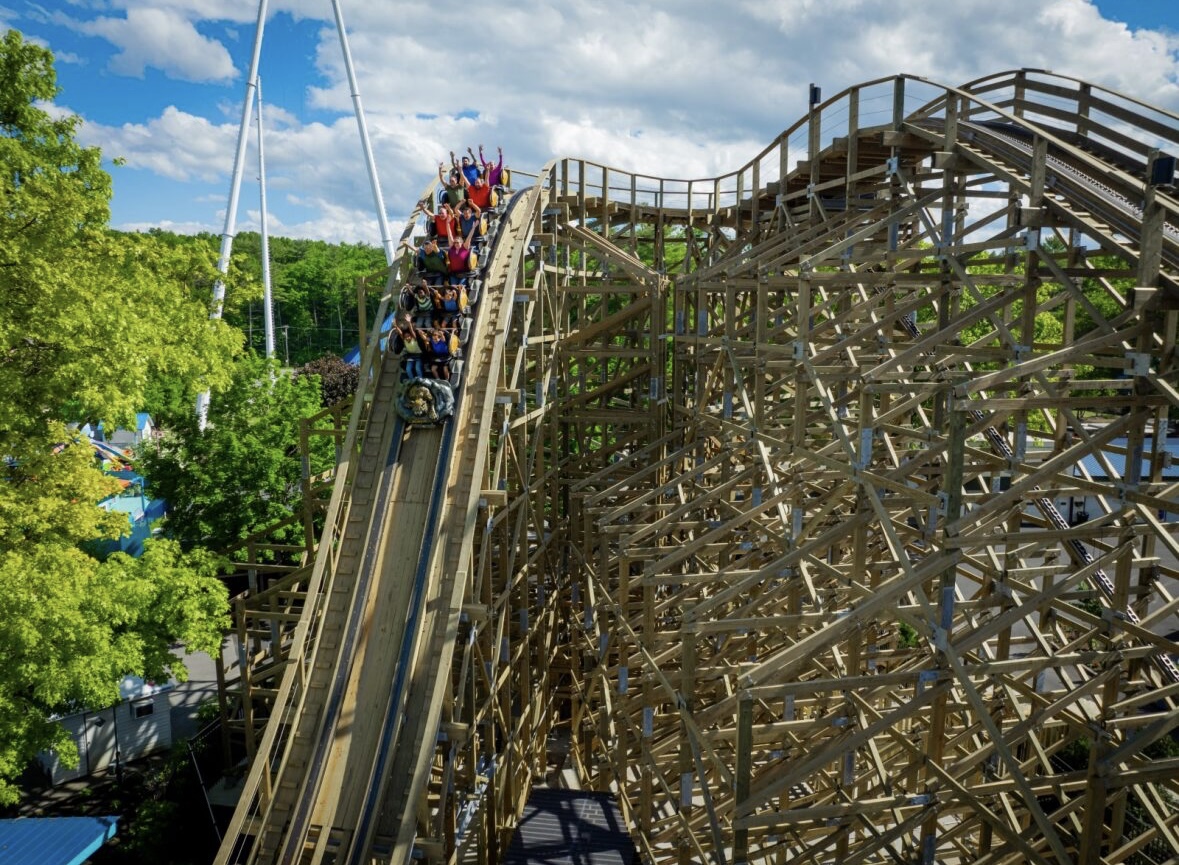 Six Flags Debuts “The Bobcat” — A New Wooden Roller Coaster At Great ...